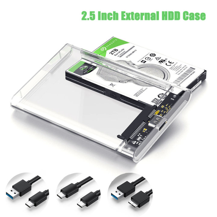 Harddisk Boxs USB 3.0/Type C to SATA III Hard Disk Case 2.5 Inch HDD ...
