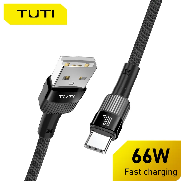 TUTI 66W Fast Charging Cable Type-C High-Speed Data Sync Compatible ...