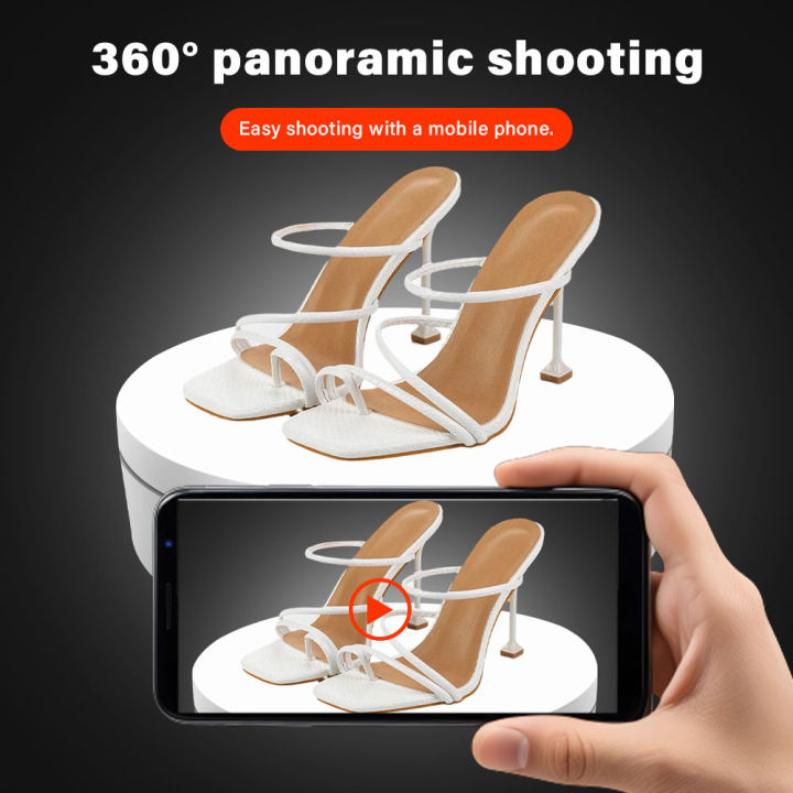 360 Degree Electric Rotating Turntable, Rechargeable Low Noise ...
