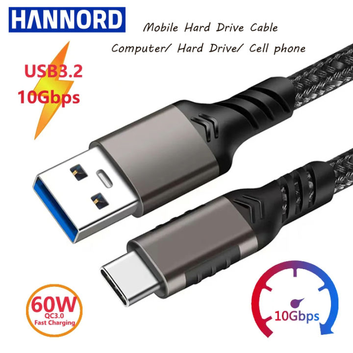 USB3.1 10Gbps Type C Cable USB A to USB C 3.1/3.2 Gen2 Data Transfer ...