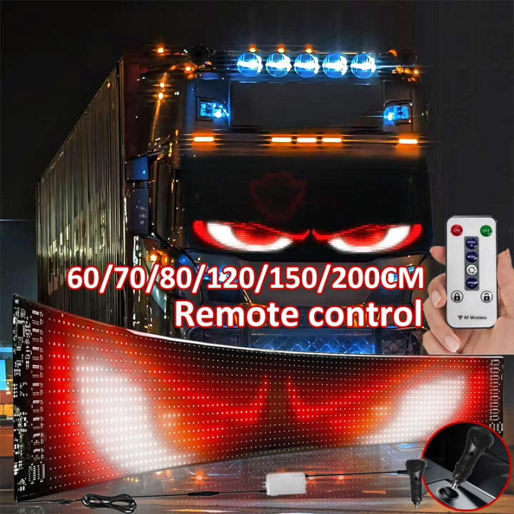 Devil's Eye Matrix Pixel Panel Truck Windshield Remote Control Flexible ...