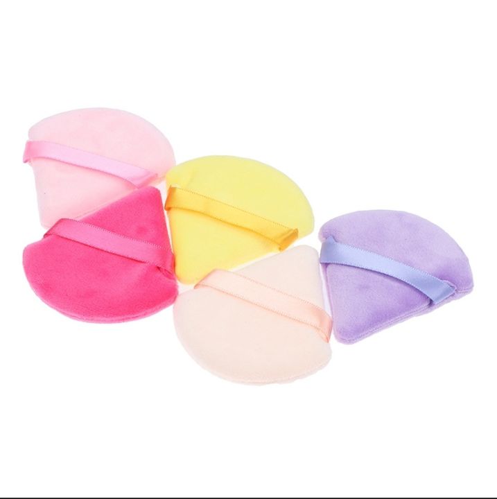 2-Piece Soft Face Triangle Powder Puffs for Flawless Makeup Application ...