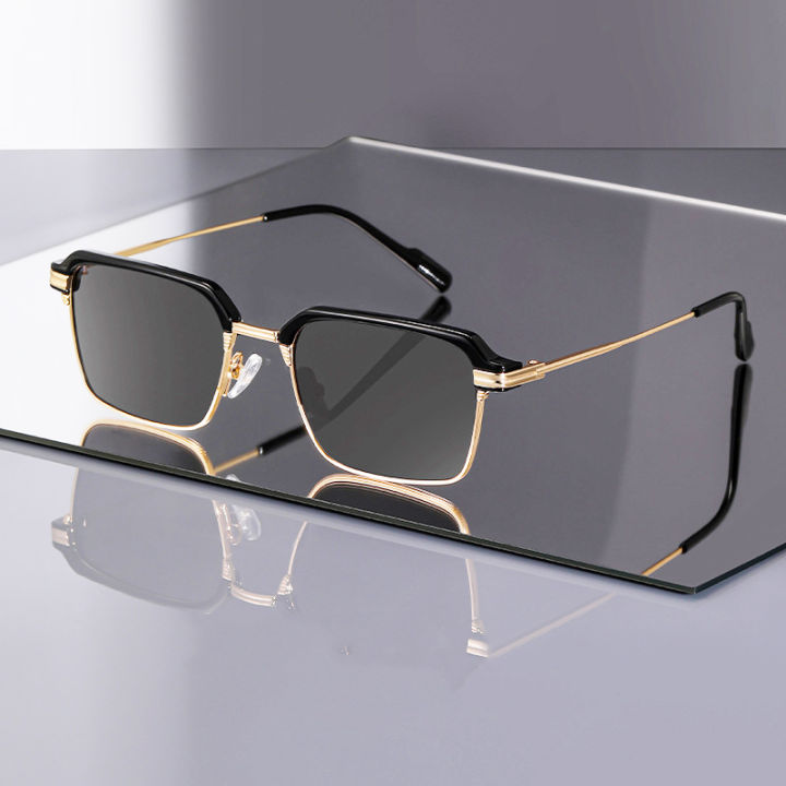 Mens Business Photochromic Shade Reading Glasses Sunglasses Frame Anti ...