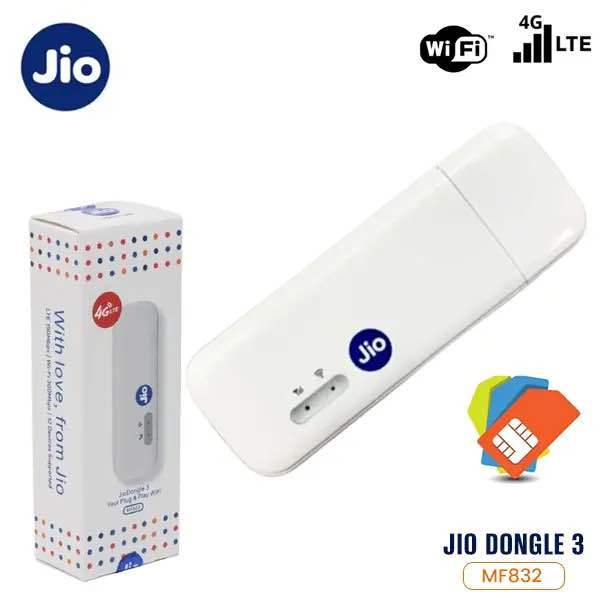 Jio USB 4G LTE WiFi Dongle 3 Mobile Router 4G Wingle | Daraz.lk