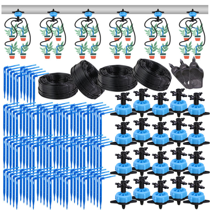 MUCIAKIE 100-10M 4/2-Way 8L Drip Arrow Irrigation Transmitter Watering ...