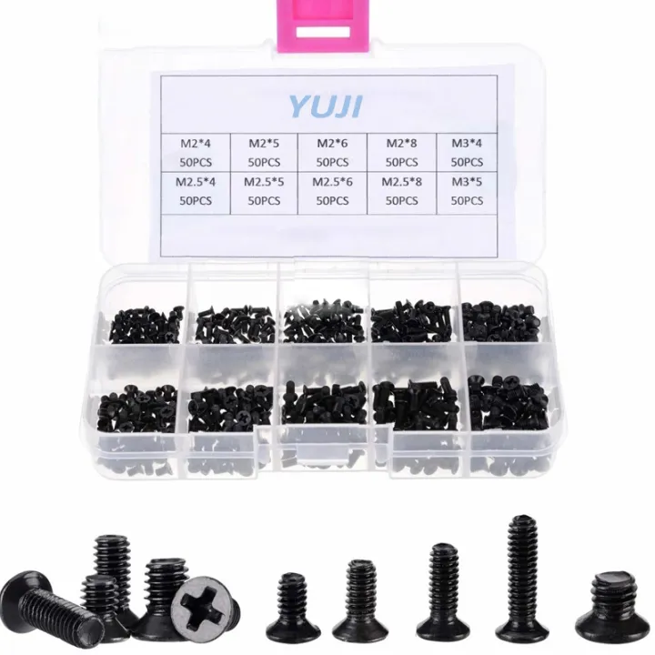 Screw Set KM2 2.5 KM3Machine Laptop Screws Flat Head Phillips Drive ...