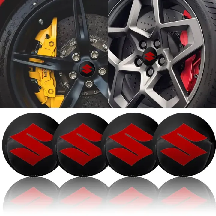 4Pcs Car Emblem Wheel Rims Center Hub Caps Car Accessories For Suzuki ...