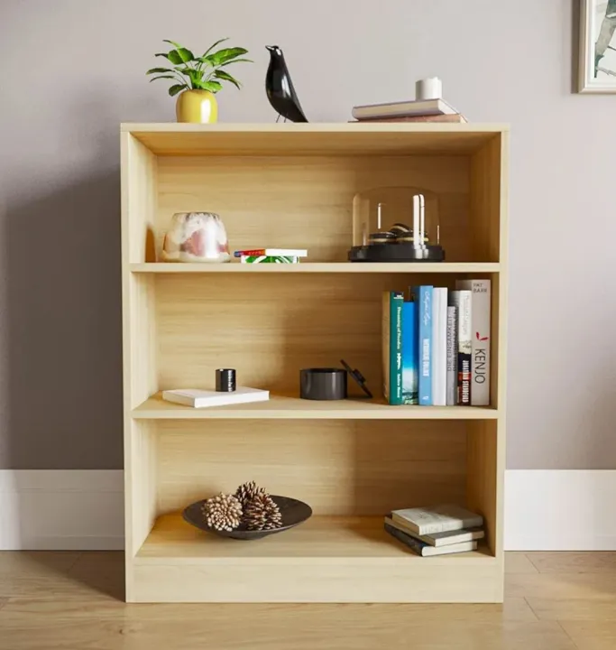 3 Tier open bookshelf, bookcase display organiser showcase stand for ...