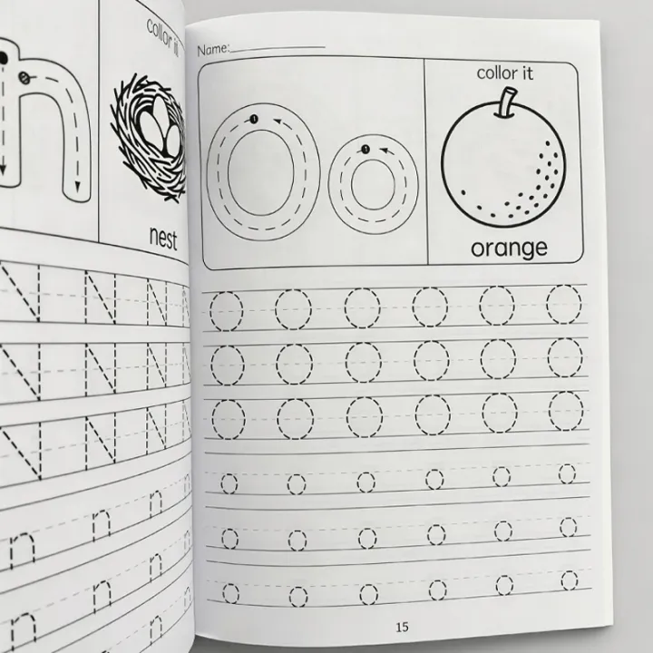 English Alphabet Writing Workbook, Children's Alphabet Workbook A-Z ...