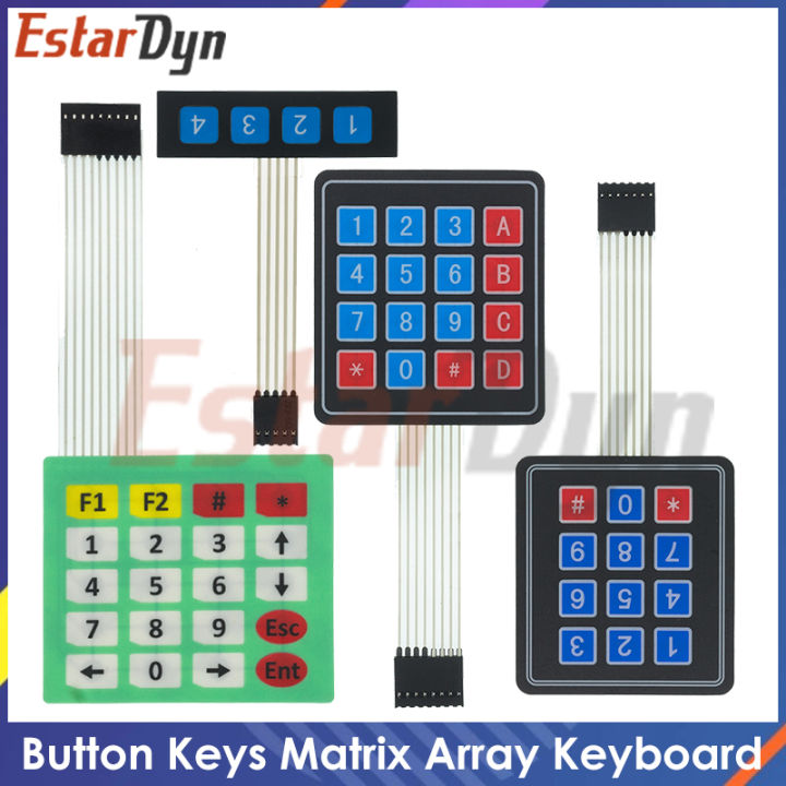 4 12 16 20 Key Button Membrane Switch 1x4 3x4 4x4 4x5 Keys Matrix Array ...