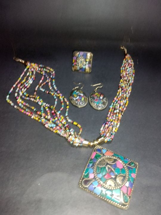 Nacklce Napile Stone Nacklce | Daraz.pk