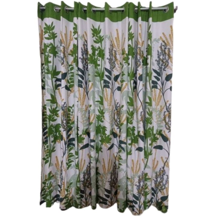 Lata Pata Cotton fabric curtain (4 Kuci- Green) | Daraz.com.bd