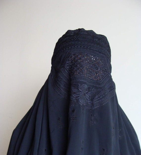 Black Embrioded Aghani Topi burqa | Daraz.pk