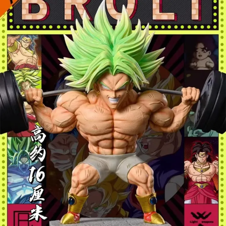 16cm Dragon Ball Z Figure Broly Figure Fitness Broly Anime Figurine ...