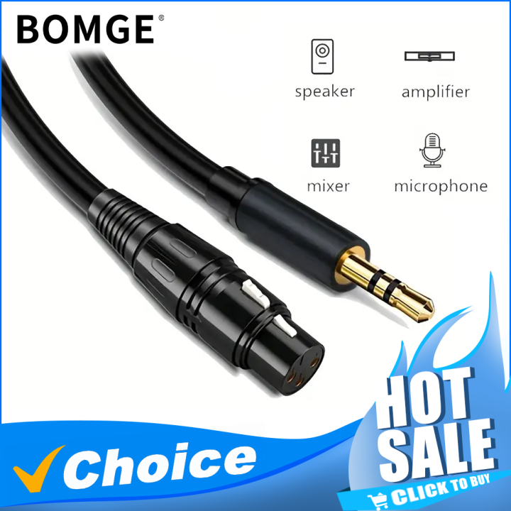XLR To 3.5mm Microphone Aux Audio HiFi Cable 3.5 Jack Male To XLR ...