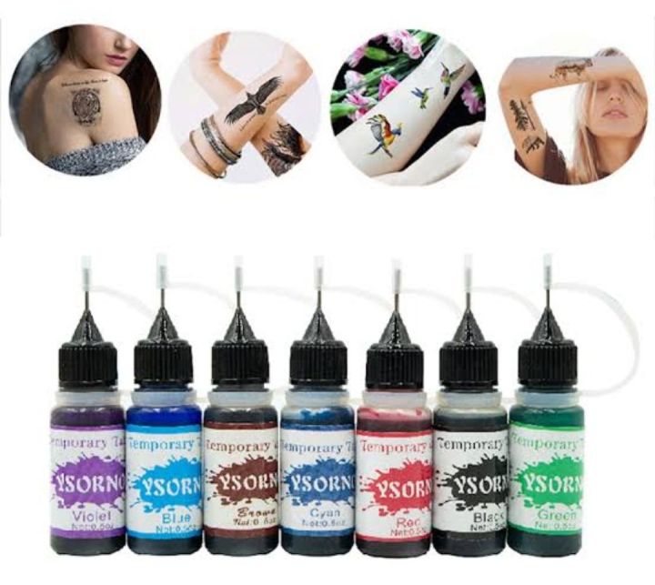 Temporary Tattoo Ink Imported Color for Tattoo Stickers | Daraz.pk