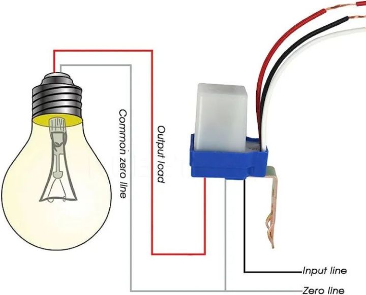 Ac Day Night Auto On Off light Sensor switch 10A/Automatic Auto On Off ...
