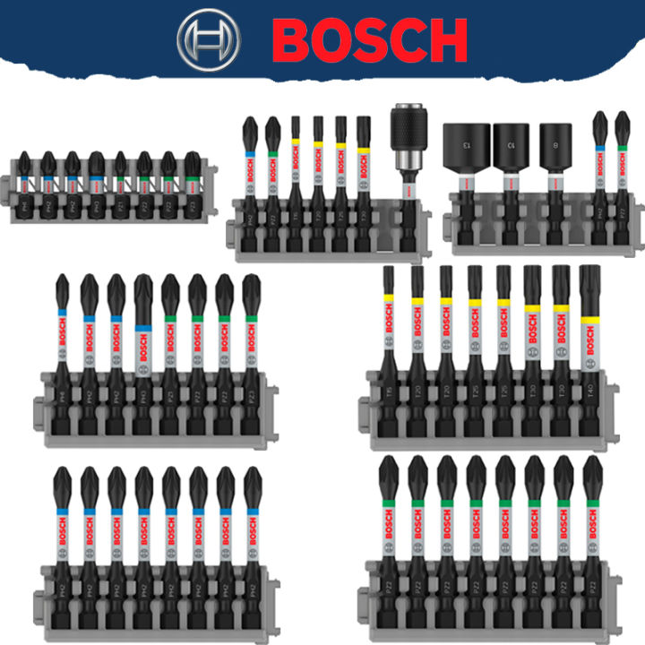 BOSCH PRO Control Screwdriver Bit Set PH1-PZ3 S2 Modified Steel High ...