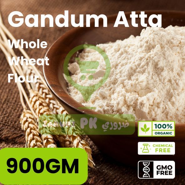 Gandum Atta 900GM – Stone Crushed Whole Wheat Flour | Daraz.pk
