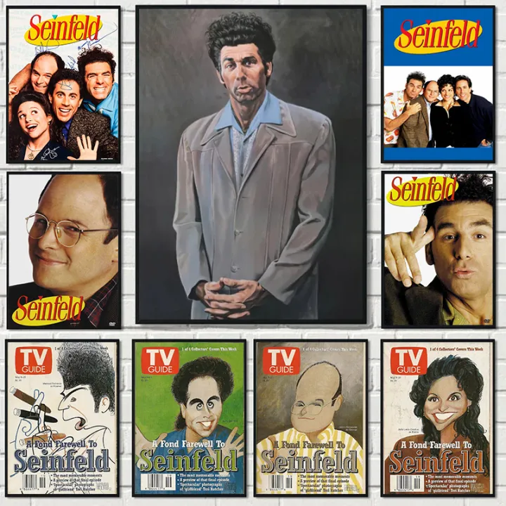 Seinfeld The Kramer George Portrait Classic Tv Series Canvas Painting ...