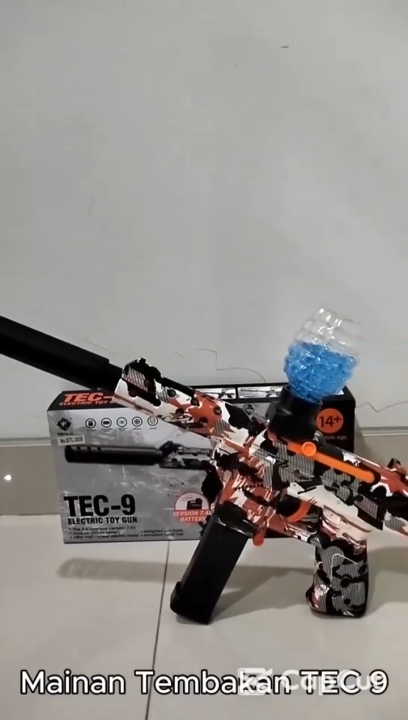 Electric Gel Burst TEC-9 Water Bullet Gel Blaster Gun toy, Automatic ...