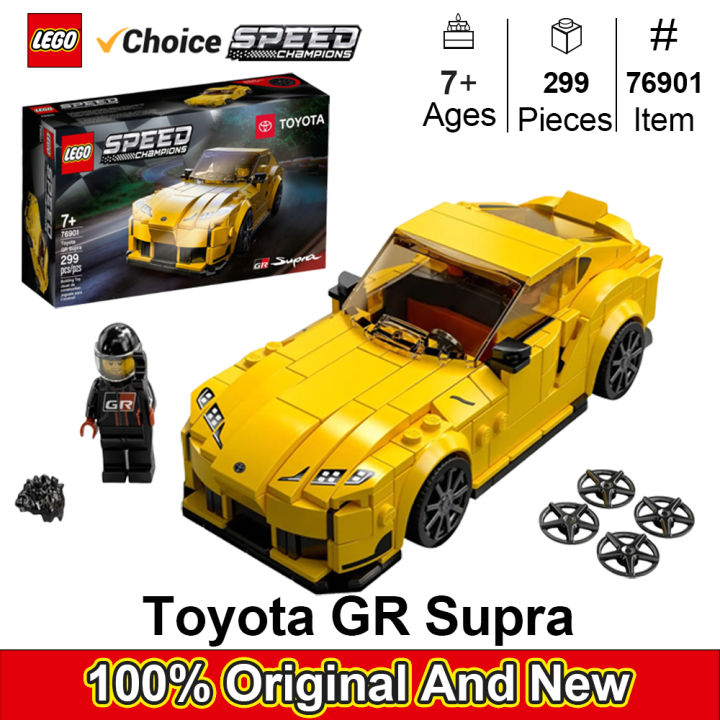 LEGO 76901Speed Champions Toyota GR Supra Collectible Sports Car Toy ...