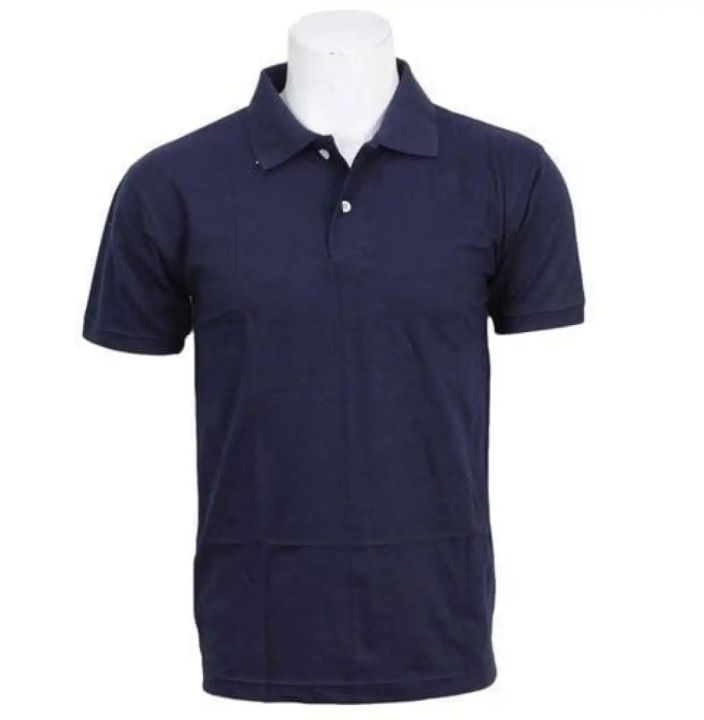 Plain Navy Blue Polo T-Shirt For Man -1Pcs | Daraz.com.np