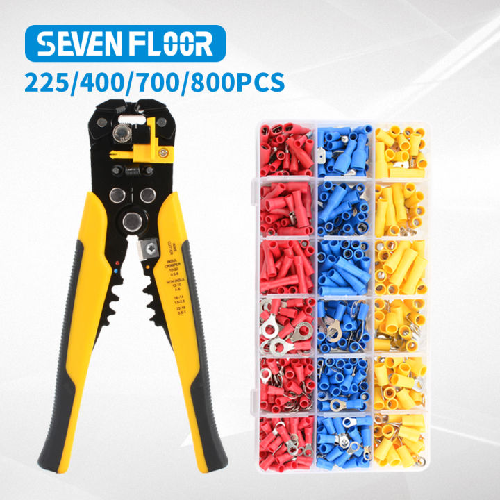 225/400/700/800PCS PVC Terminals Insulated Cable Connector Electrical ...