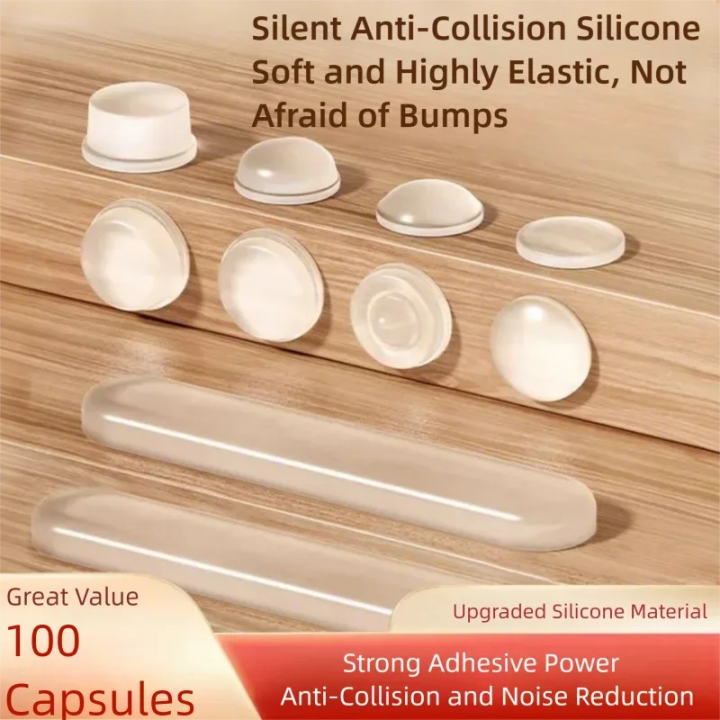 Household Anti-Collision Silicone Pads & Stickers - For Door Handles ...