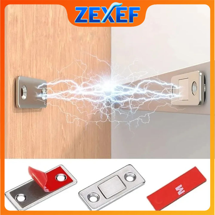 ZEXEF 2 Pack Ultra Thin Cabinet Magnetic Catch Adhesive Drawer Magnet ...