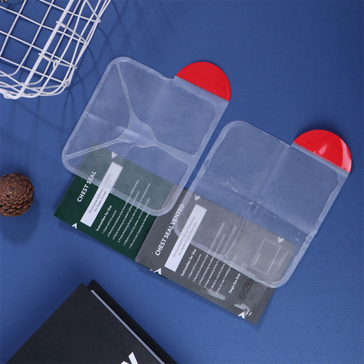Square Medical Chest Seal Vented Dressing Bandage First Aid Kit Rescue ...