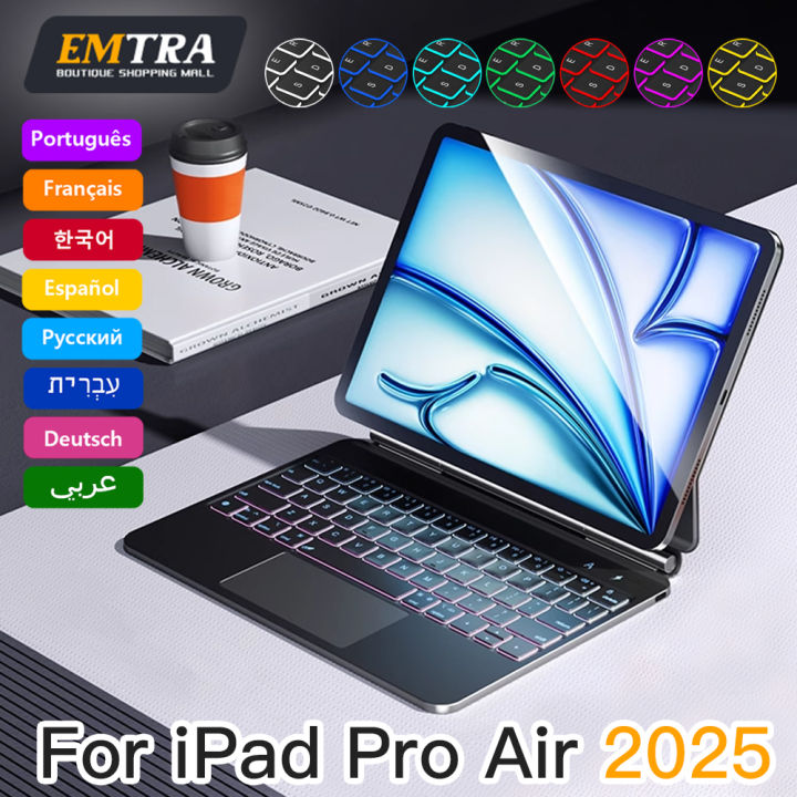 EMTRA Bluetooth Keyboard for IPad 10th 11th 2025 Air 11in 13in Keyboard ...