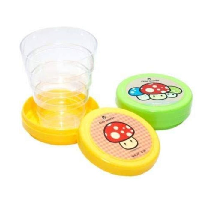 Folding plastic cup Magic cup collapsible(1 pc) | Daraz.pk