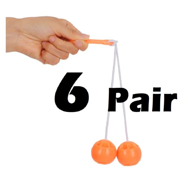 Pack of 6 Latto kids Toy Click Clack Ball Bump Balls Clackers Ball Toy ...