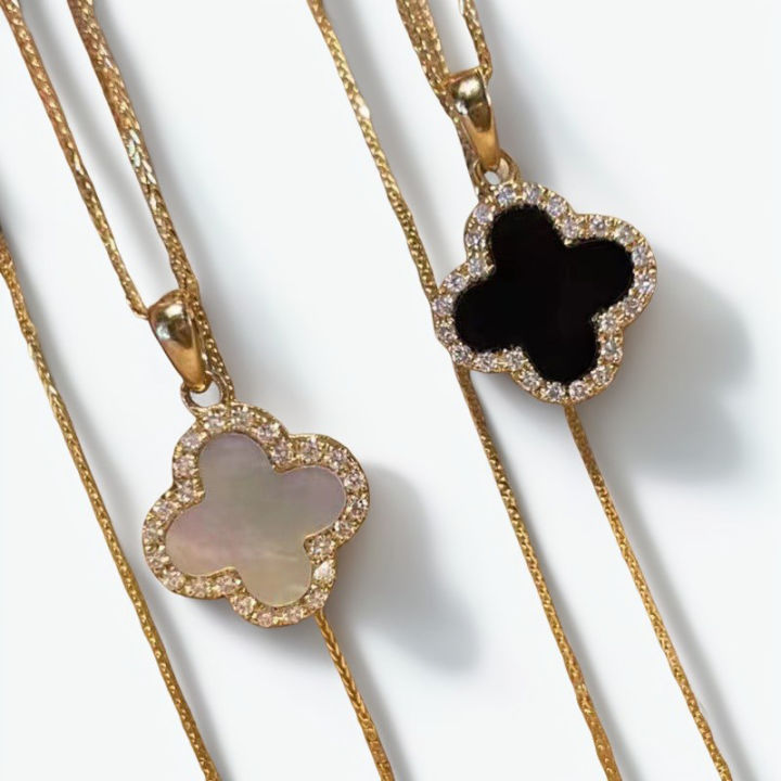 Four Leaf Clover Necklace Simple Elegant Pendant Jewelry for Women ...