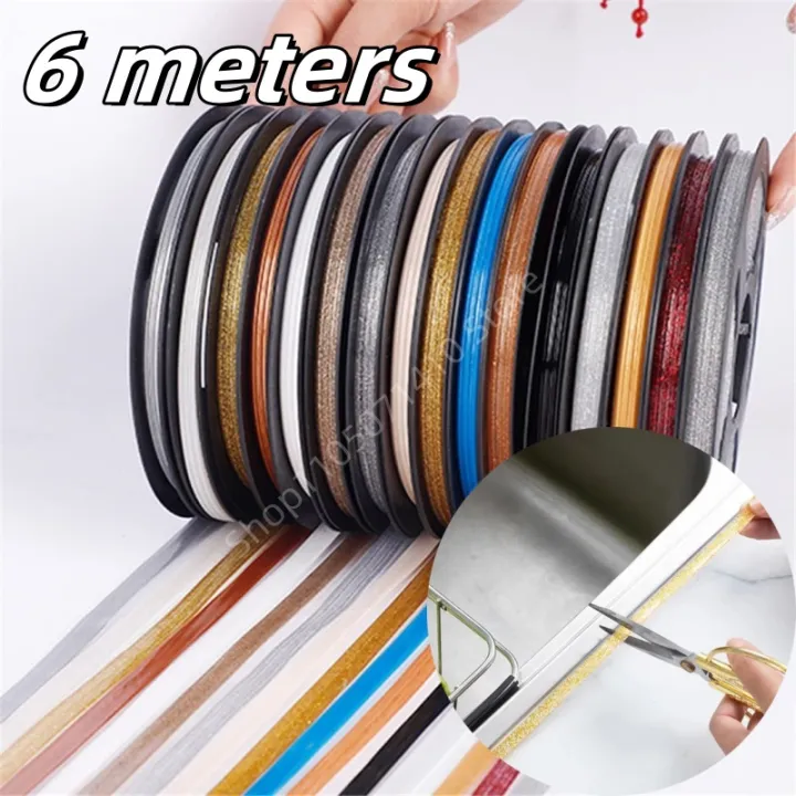 6 Meters Ceramic Tile Gap Tape Self-Adhesive Kitchen Bathroom ...