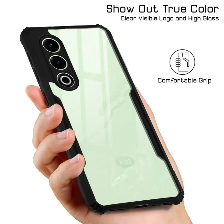Itel S25 Ipaky Shockproof Hybrid Armor Back Case Full Edge Cover For ...