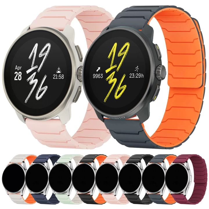 20mm 22mm Silicone Band For SUUNTO Race 2/Vertical/Ocean 5 9 Peak Pro ...