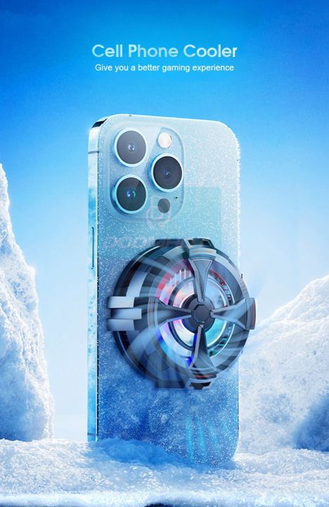 Funcooler Mobile Phone Radiator - RGB Light - Fast Cooling - Gaming ...