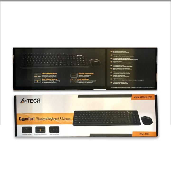 a4tech KM-100 wirless keyborad mouse set | Daraz.pk