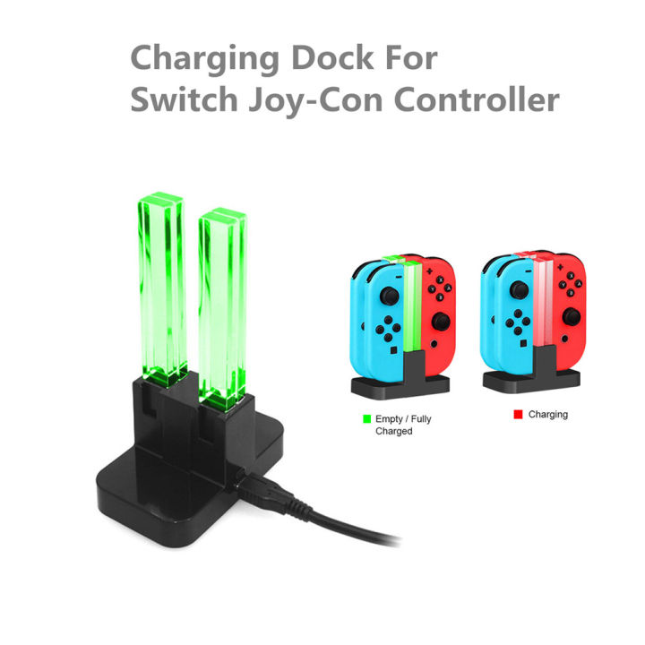 Charging Dock Station For Nintendo Switch 4 Joy Con Controllers 4 In 1 ...