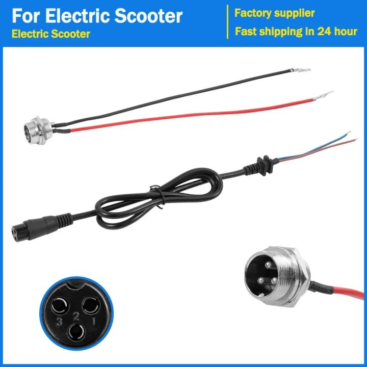 3 PIN Head Round Three-hole Charger Port Connector Socket for Electric ...