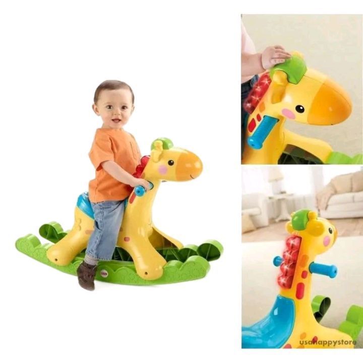 Rocking And Riding 2 in 1 Giraffe Ride-Ons Toy For Kids | Daraz.pk