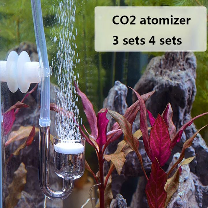 4 in 1 Aquarium U-Tubes Suckers CO2 Diffuses Check Valve Carbon Dioxide ...