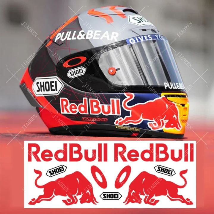 Reflective Red Bull Helmet Stickers Decal Motorcycle Tank Logo Car Bike ...