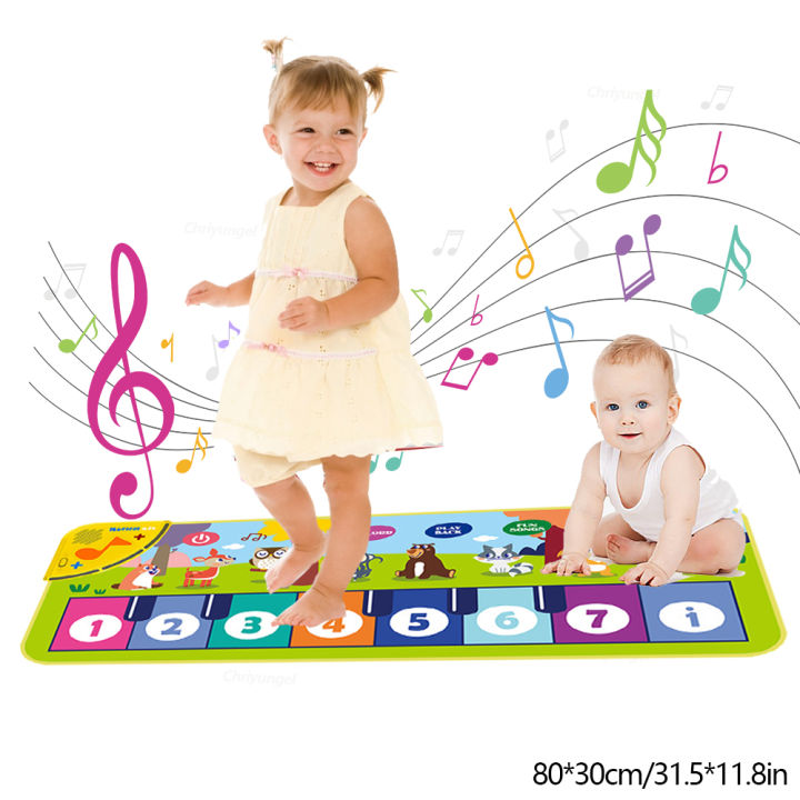 Piano Mat for Kids 80*30cm Toddlers Floor Keyboard Dance Mat Play ...