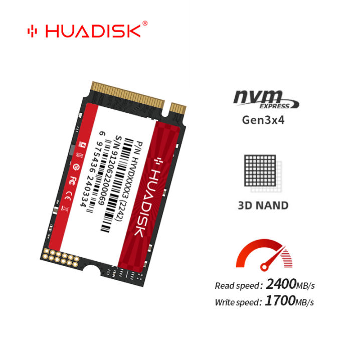 HUADISK M 2 NVMe SSD 512GB 256gb 128GB M.2 2242 Nvme PCIe 2242 SSD 1TB ...