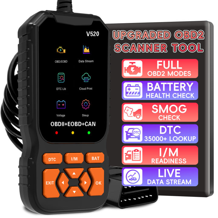 OBD2 Car Scanner Diagnostic Scan Tool,Professional Mechanic Vehicle ...