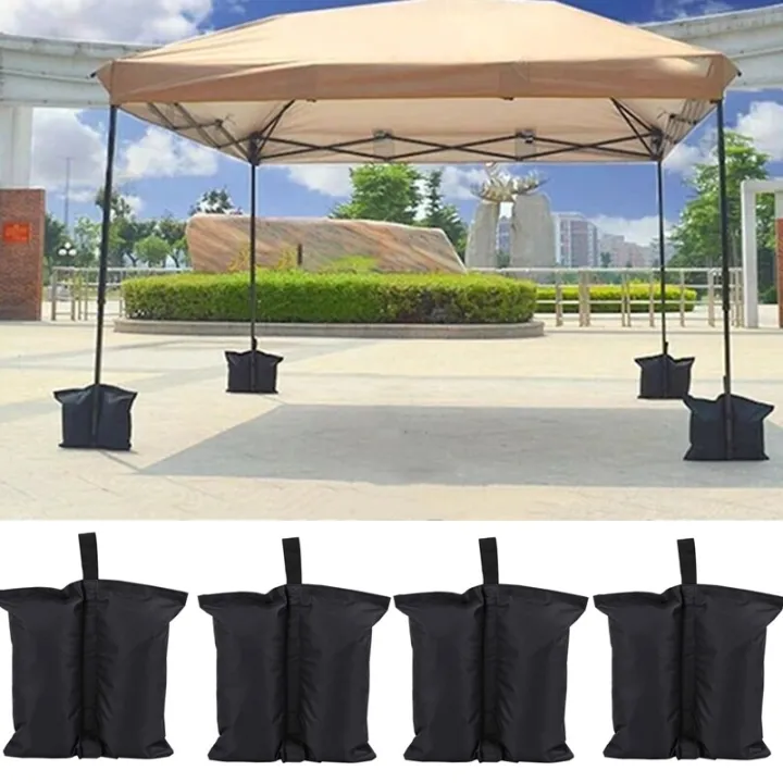 4pcsOutdoor Oxford Fixed Sandbags Tent Stand Sand Bag Sun Shelter ...