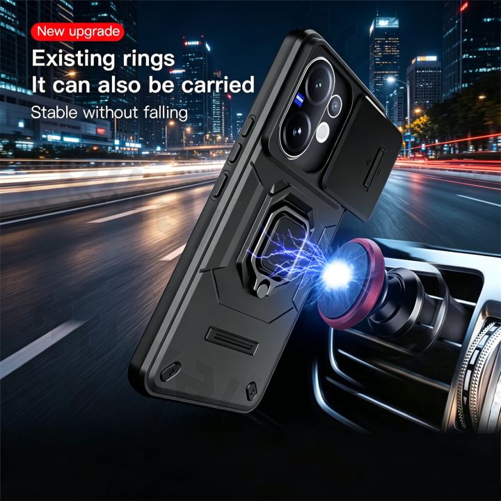 For Poco X8 Pro Max 5G Poco X8 Pro Slide Camera Case Ring Holder Stand ...
